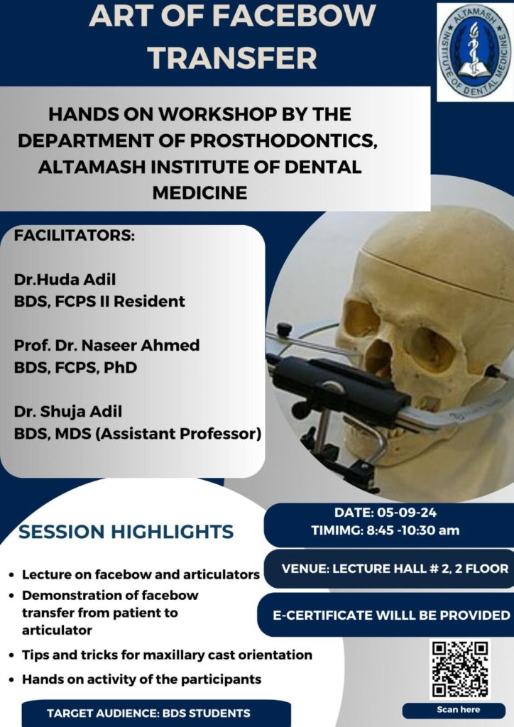 Art Of Facebow Transfer - Altamash Institute of Dental Medicine